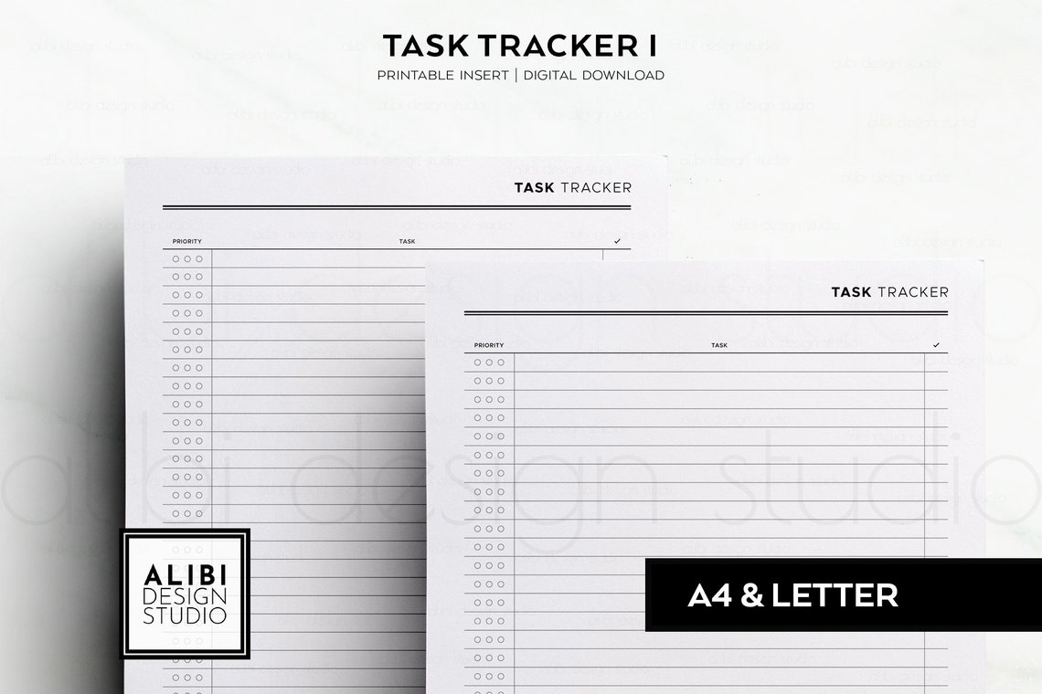 A4 and Letter Task Tracker Task Triage Project Planner Task - Etsy