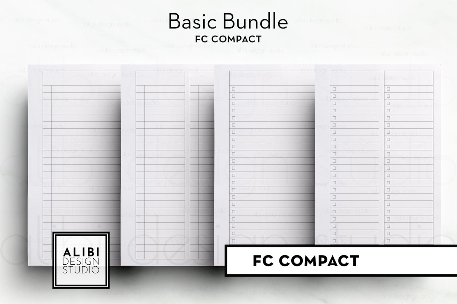 FC Compact Basic Bundle Grid Paper Dot Grid Paper Lined Paper Notes ...
