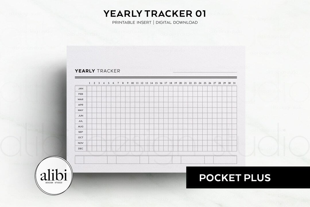 Pocket Plus Year Tracker Habit Tracker Yearly Overview Mood Tracker ...