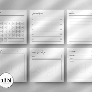 Printable Sticky Notes, Printable Planner Cards - 24 Designs ...