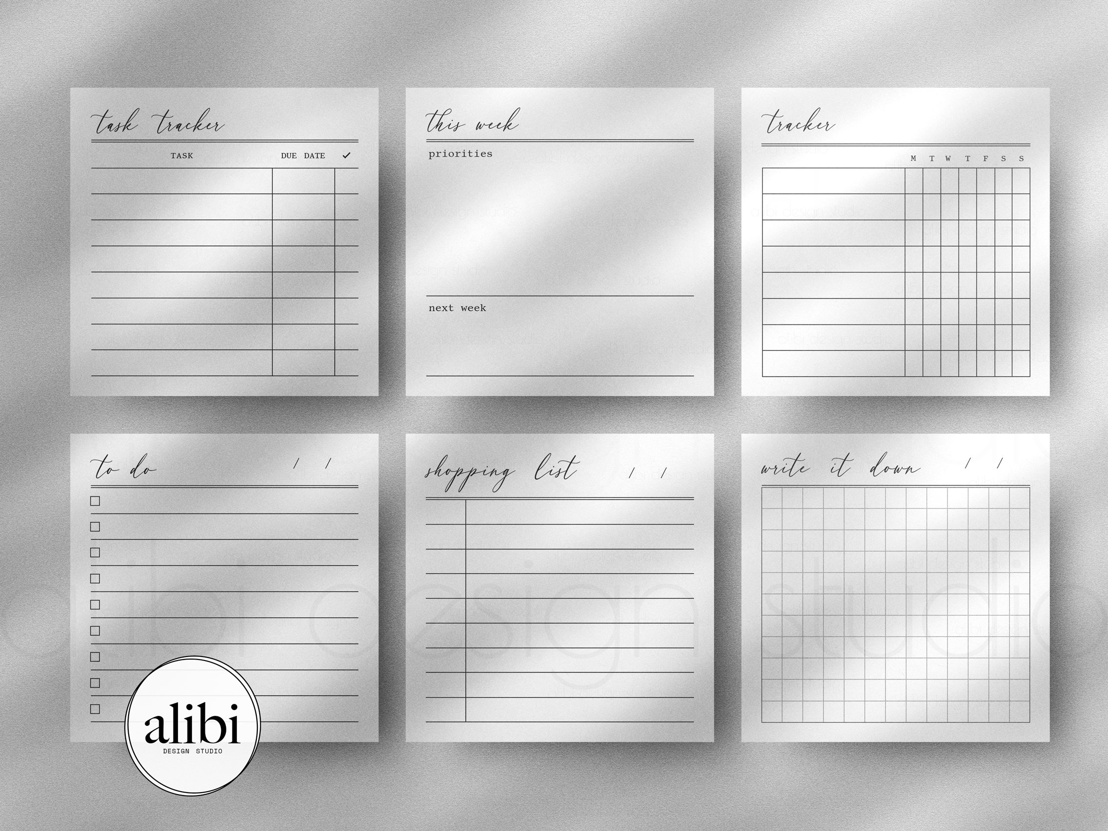 Printable Sticky Notes, Printable Planner Cards - 24 Designs ...