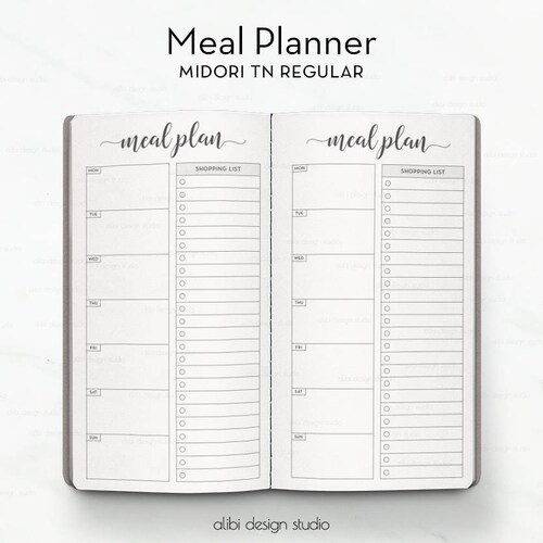 Monthly Meal Plan With Grocery List for Traveler's - Etsy