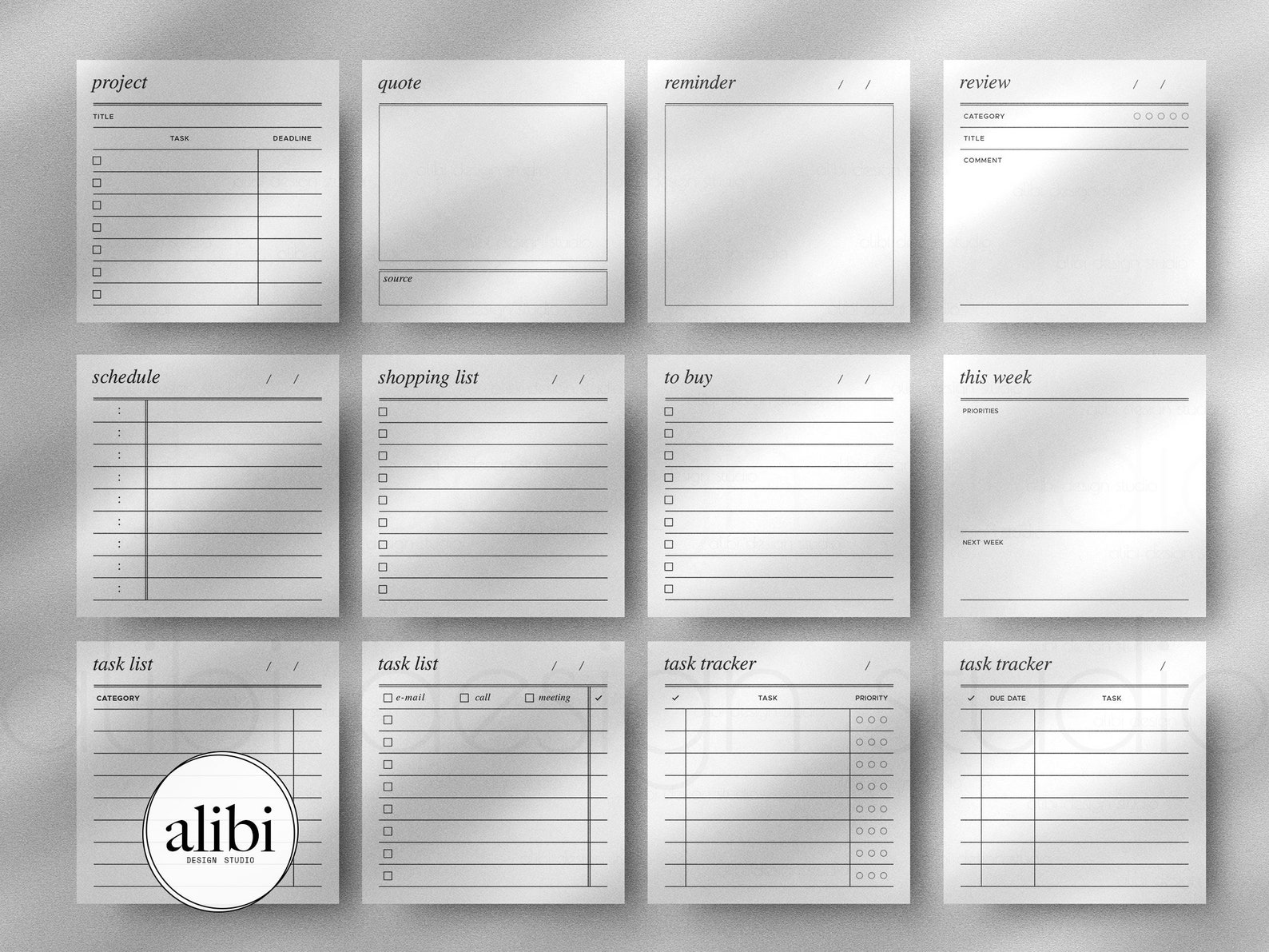 Printable Sticky Notes Sticky Notes Template 3 X 3 Printable - Etsy