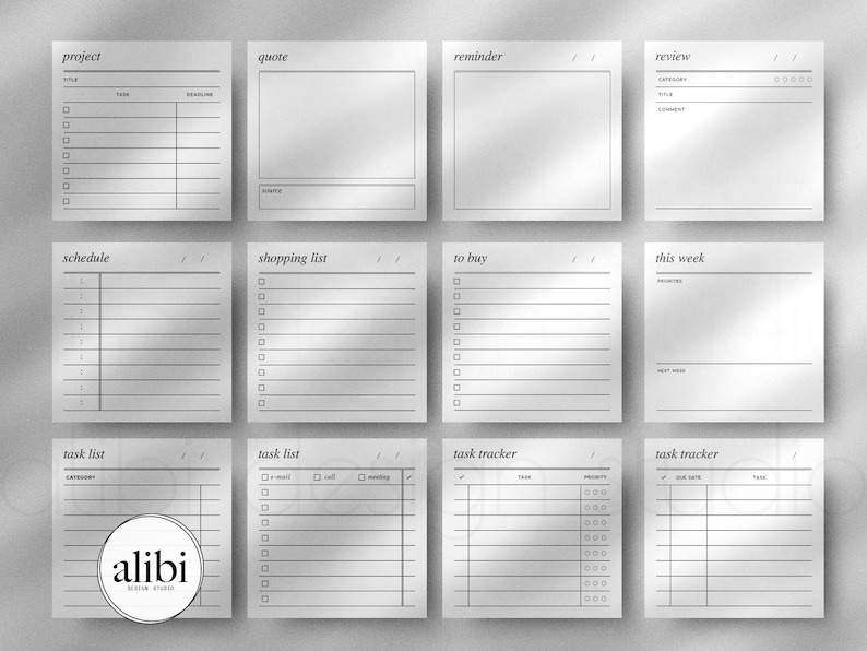 Printable Sticky Notes Sticky Notes Template 3 X 3 Printable - Etsy