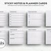 Printable Sticky Notes, Printable Planner Cards - 66 Designs ...