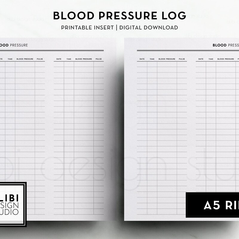Bloodpressure Chart - Etsy