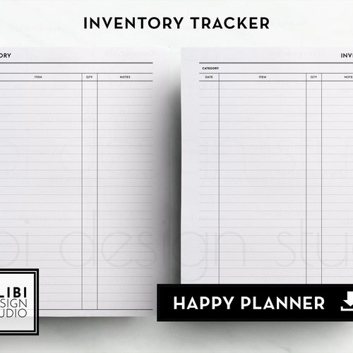 PRODUCT INVENTORY Classic Happy Planner Printable Insert - Etsy