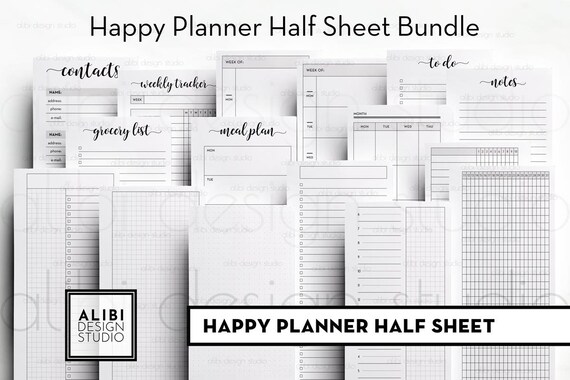 Skinny Classic Happy Planner Starter Bundle Daily Planner - Etsy