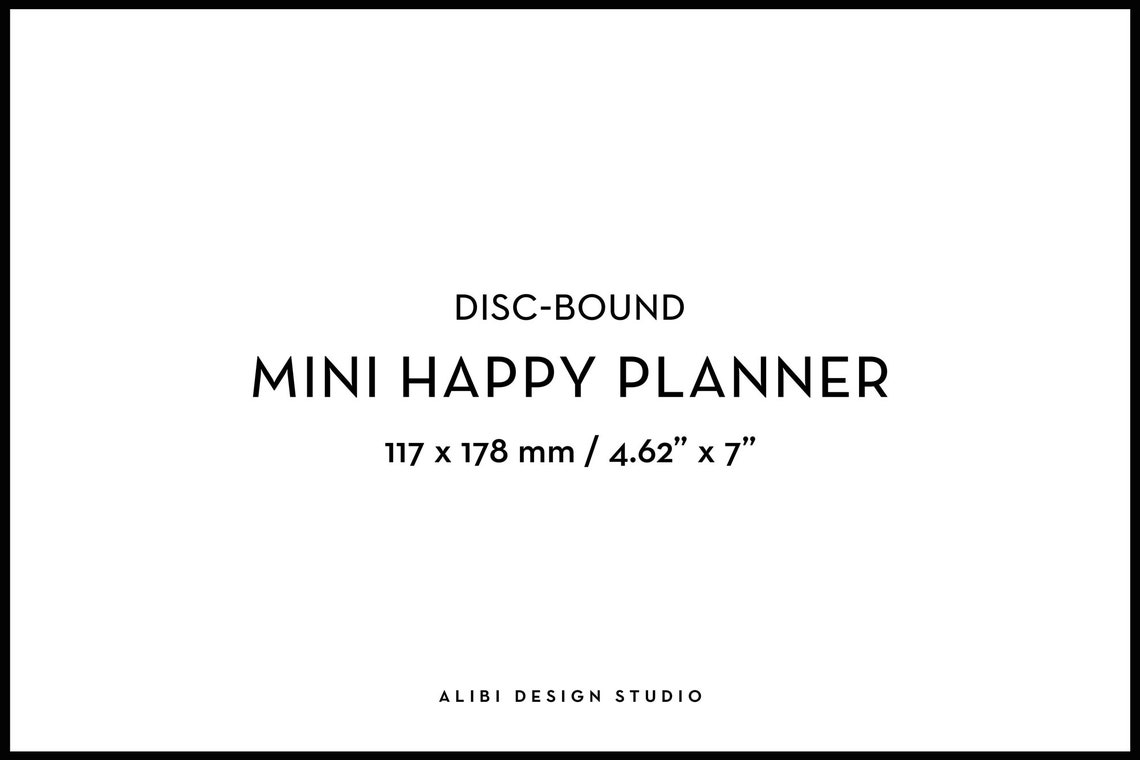 HP MINI, Bookshelf, Book List for MINI Happy Planner Printable Insert ...