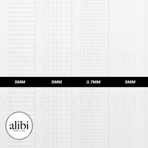 B6 SLIM TN Grid Paper Dot Grid Lined Paper Printables Travelers ...