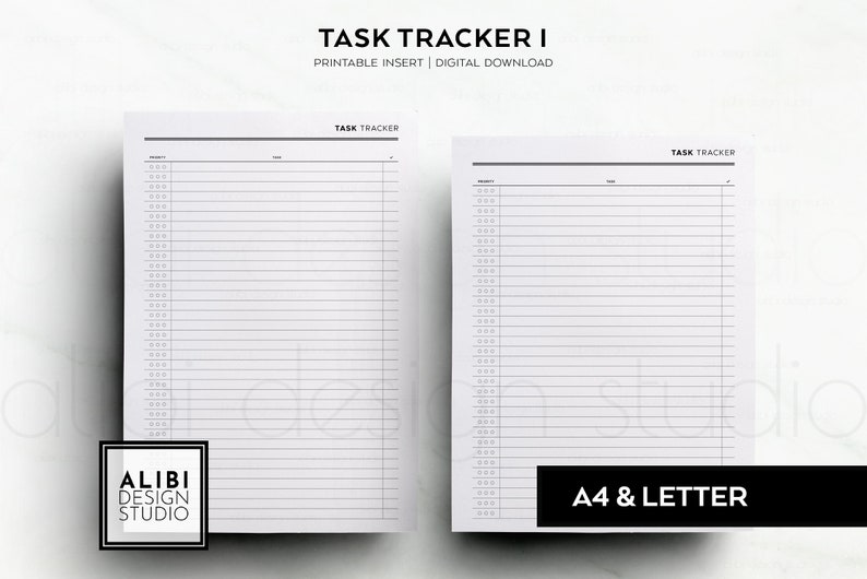 A4 and Letter Task Tracker Task Triage Project Planner Task - Etsy