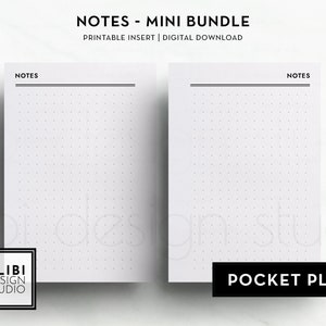 Pocket Plus, Basic Notes Bundle Notes Paper Grid Paper Dot Paper Lined ...