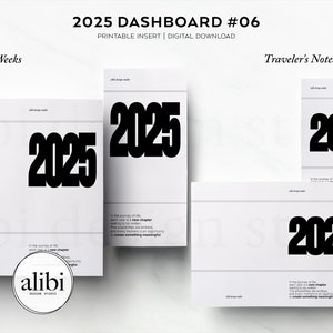 2025 Printable Planner Dashboard - 2025 Printable Digital Download - Etsy