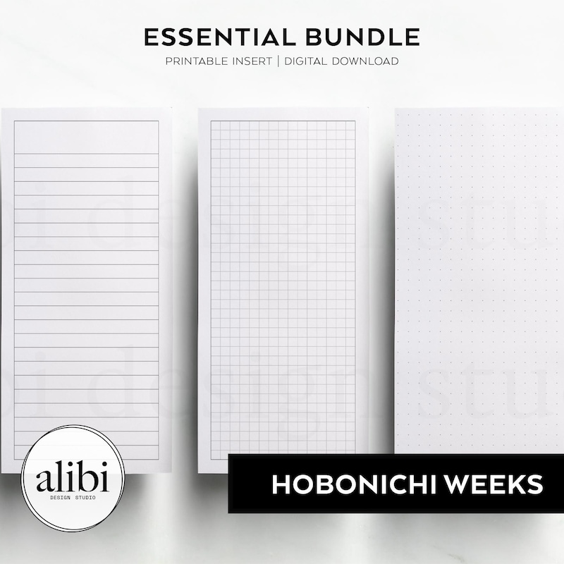 Hobonichi Weeks Essentials - Etsy
