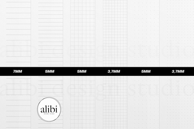 Personal WIDE Grid Paper Dot Grid Lined Paper Printables PW Printable ...