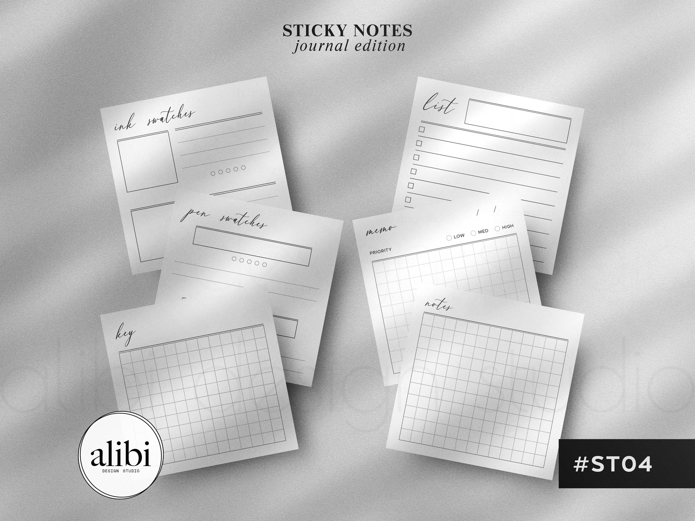 Printable Sticky Notes Planner Cards Travelers Notebook - Etsy
