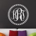 Monogram Wall Decals Family Name Sticker Vinyl Letter Custom ...