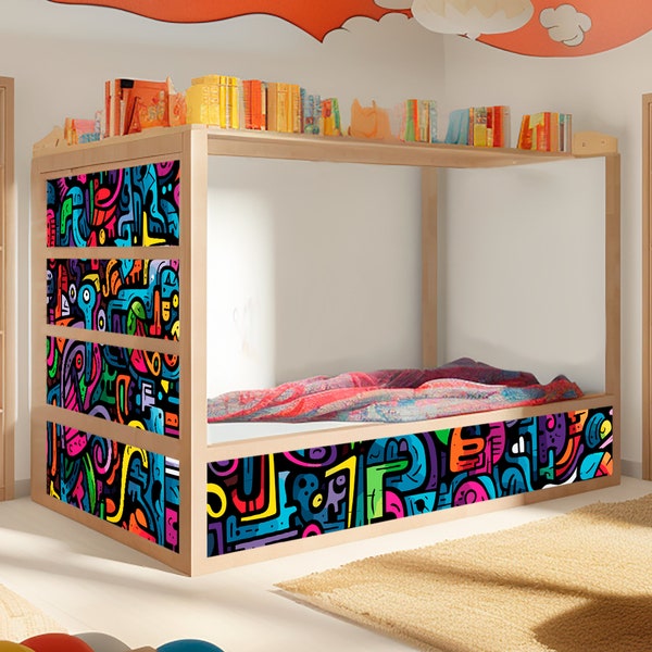 Ikea Kura Bed Decals - Etsy