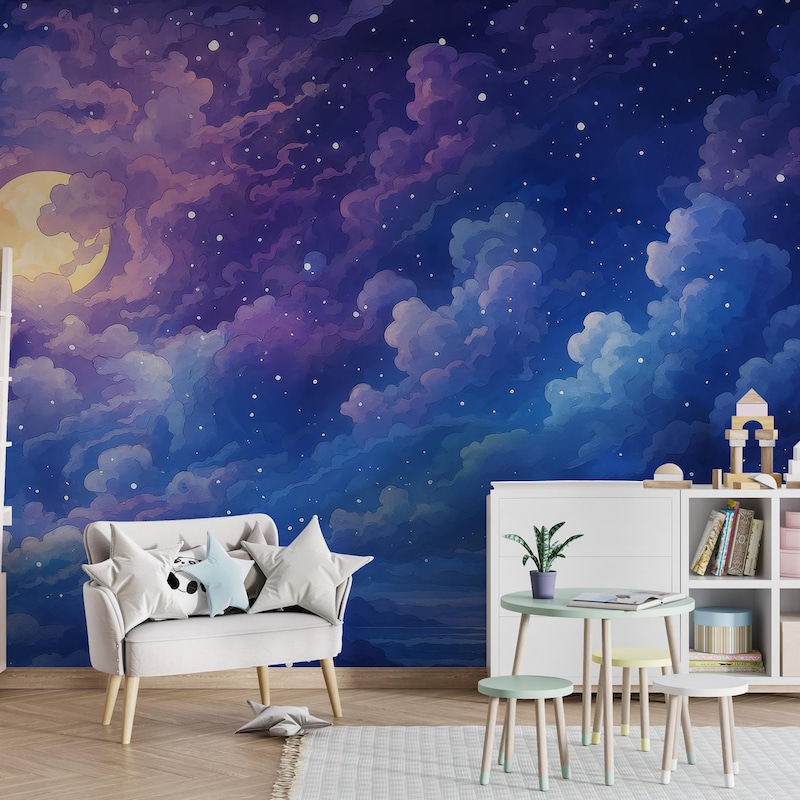 Night Sky Mural - Etsy