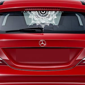 Mandala Car Decal Car Mandala Sticker Half Mandala Decal Half Mandala ...