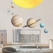 Space Decals With Custom Stars for Playroom, Realistic Scale Solar ...