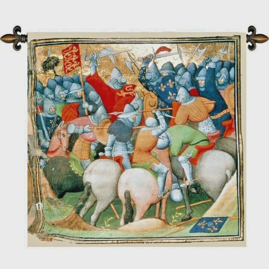 Medieval Illumination – Battle of Crécy – Great Chronicles of France ...