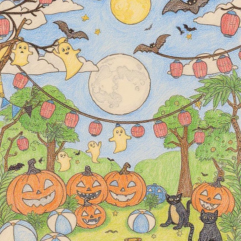 Summerween Coloring Pages - Etsy
