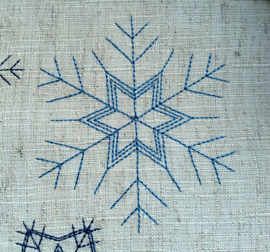 Snowflakes Embroidery Design Snow Flake Machine Embroidery Design ...