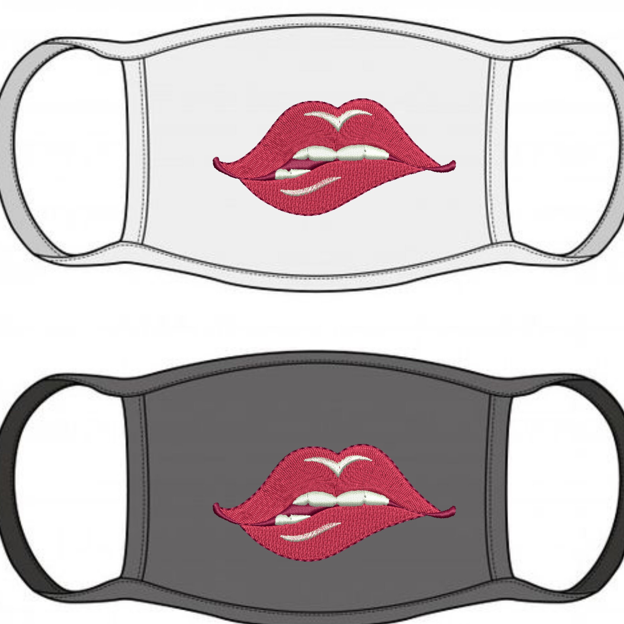 Lips Embroidery Design Mouth Embroidery Pattern Smile - Etsy