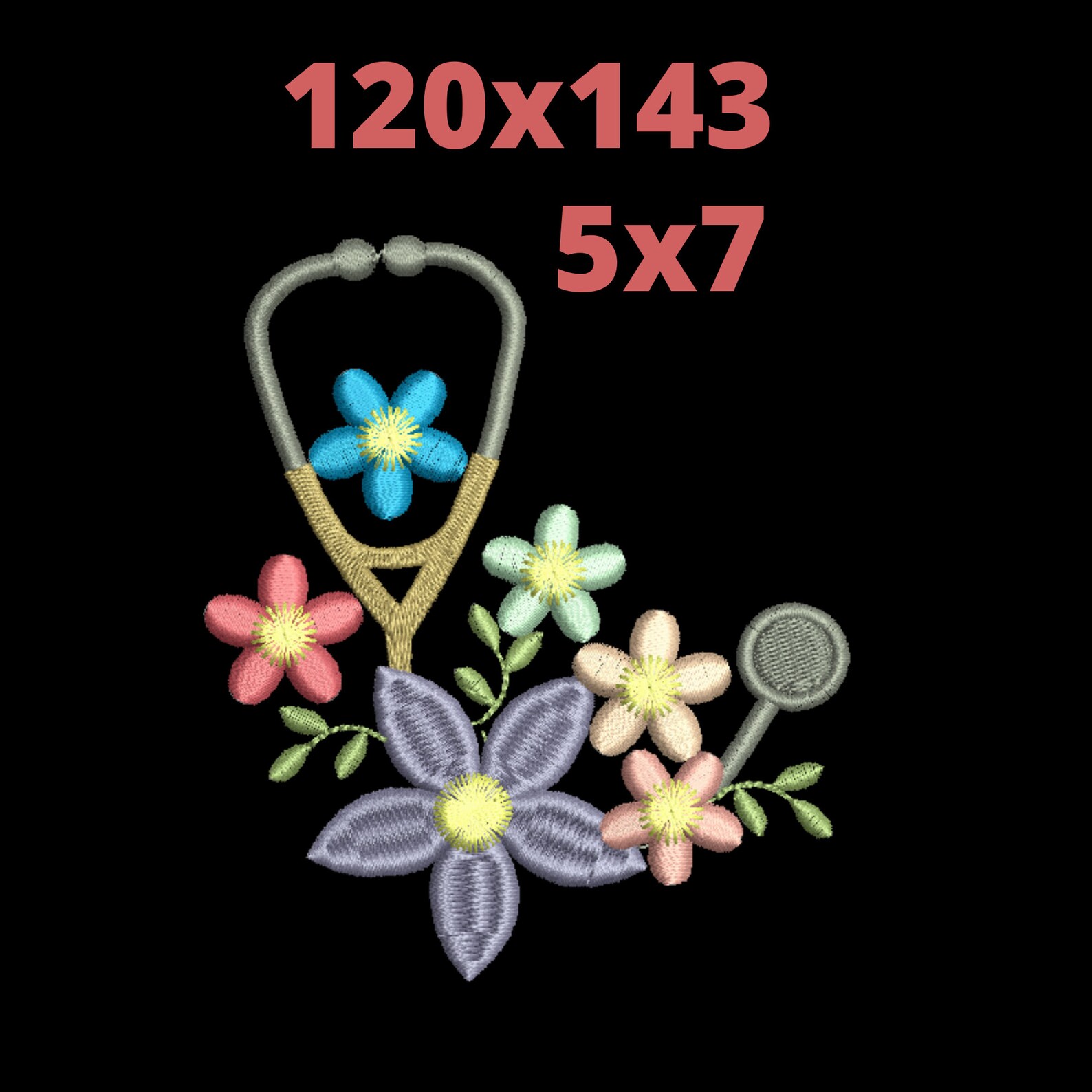 Medical Embroidery Design Stethoscope, Nurse Life Nurse Design Doctor ...