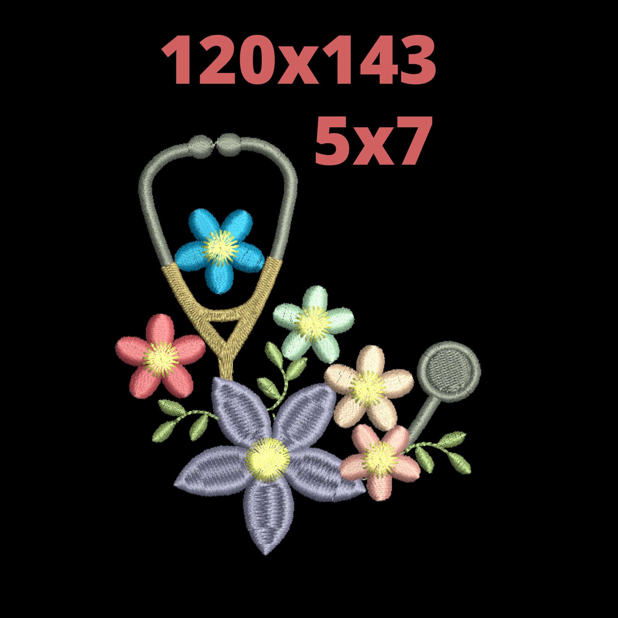 Medical Embroidery Design Stethoscope, Nurse Life Nurse Design Doctor ...