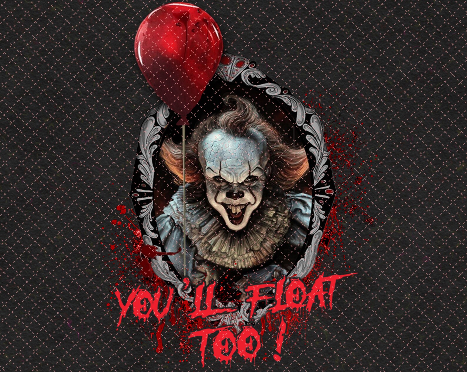 Pennywise You'll Float Too PNG Printable IT Pennywise | Etsy