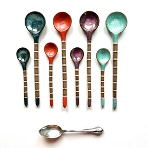 Pair of Spoons, Ceramic Spoons, Handmade Spoons, Functional Ceramic ...