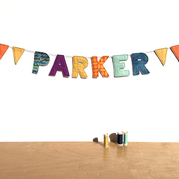 Fabric Name Banner - Etsy