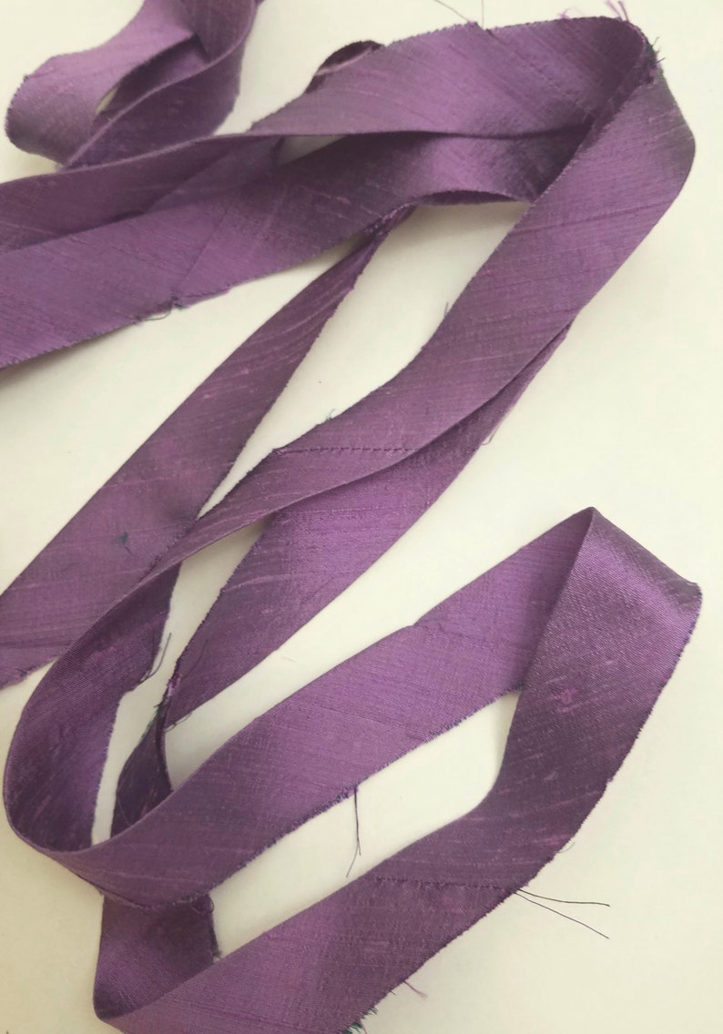 Lavender Silk Bias Ribbon Periwinkle 1 Inch Bias Purple - Etsy