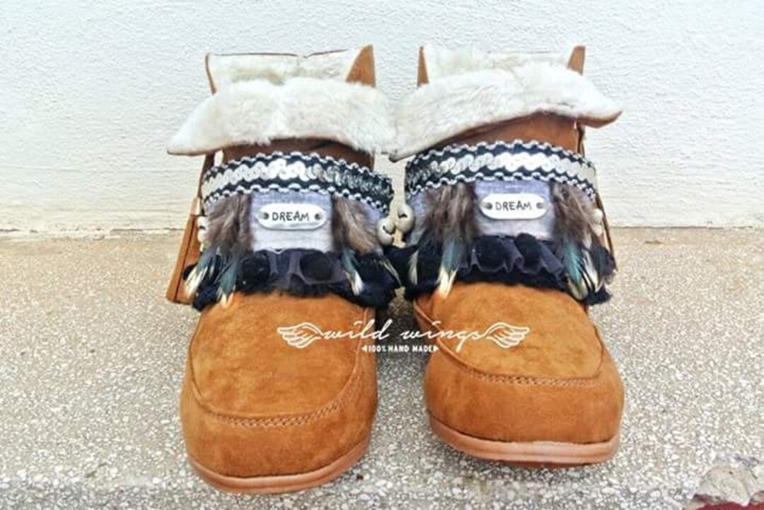 Hippie Boot Cuffs,boot Cuffs Bohemian, Boot Covers Gypsy, Boot Wrap ...