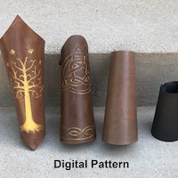Leather Armored Gauntlet - DIGITAL PDF PATTERN - - Etsy