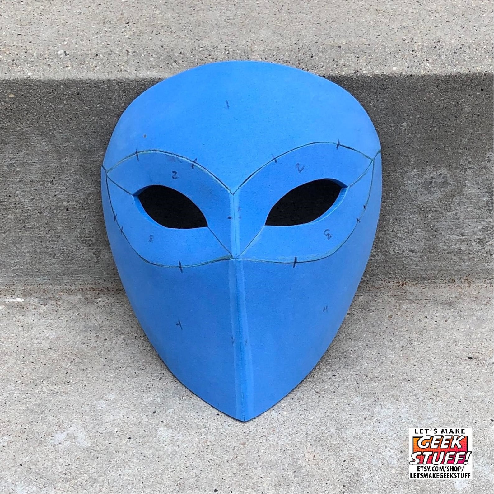 Three Basic Foam Mask Digital Patterns: Heart, Square, & Oval - Etsy