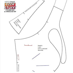 Elven Queen Chest Armor : Digital Pattern for EVA Foam and ...