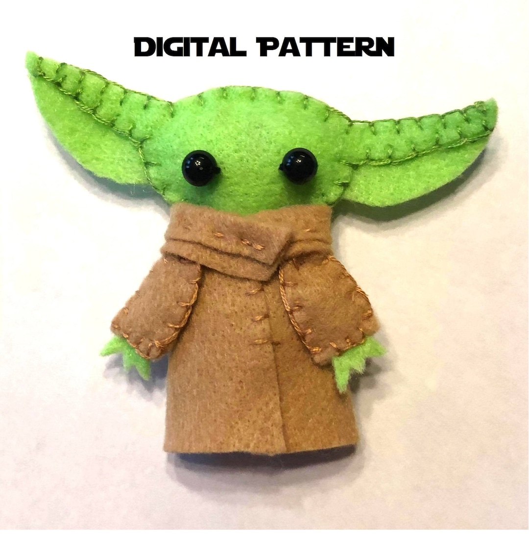 Baby Yoda Felt Plush or Keychain Pattern: Grogu Inspired Ornament ...