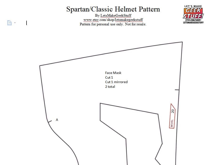 Digital Pattern: Classic Spartan Greek Style Helmet for EVA - Etsy
