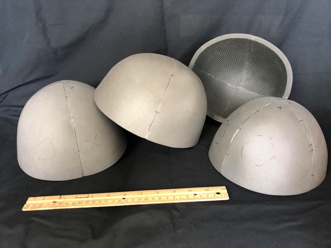 Basic Foam Pattern: Cosplay or Larp Helmet Dome Foundation 4 Sizes ...