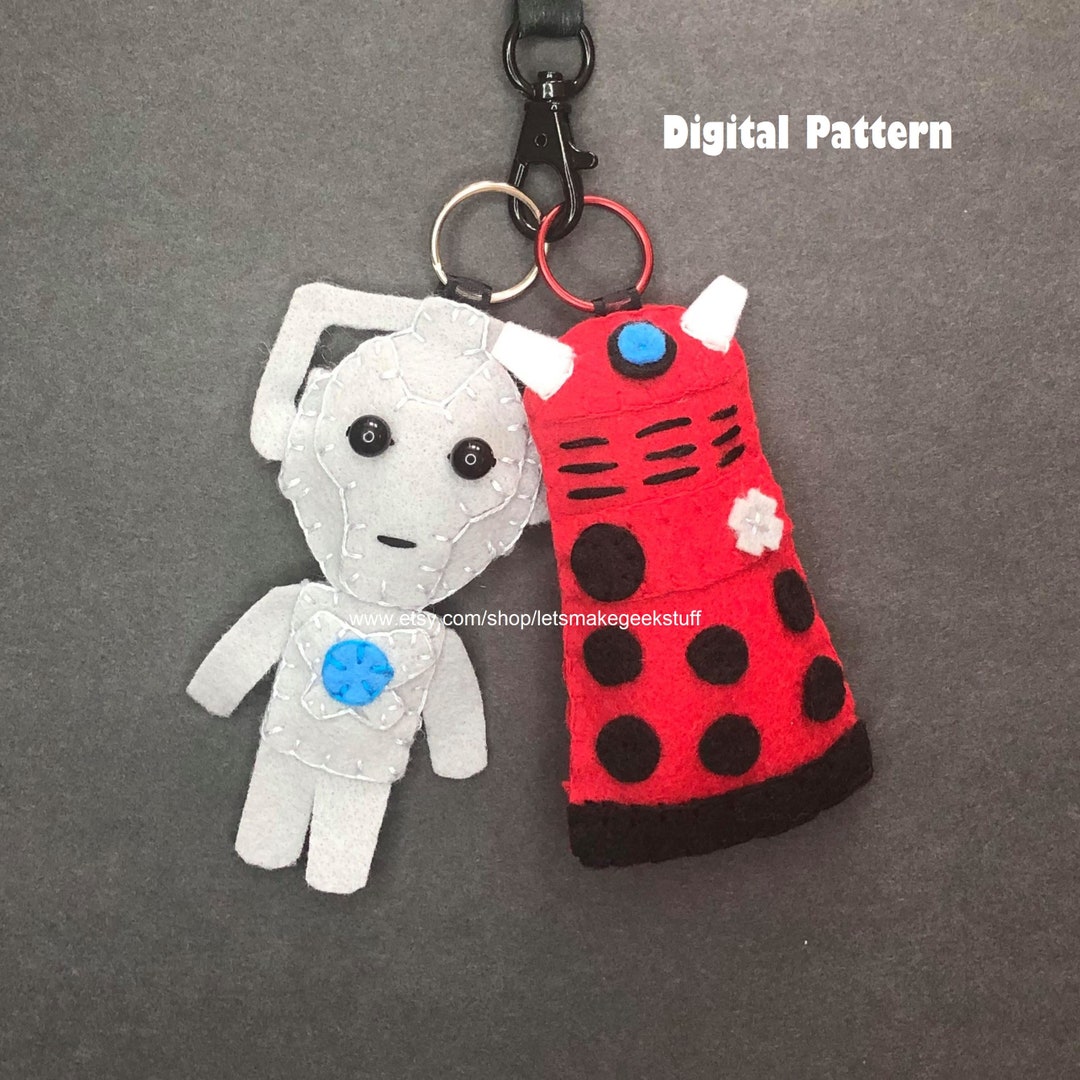 Digital Pattern: Who Villains! Like Cyberman and Dalek. Felt Friend ...