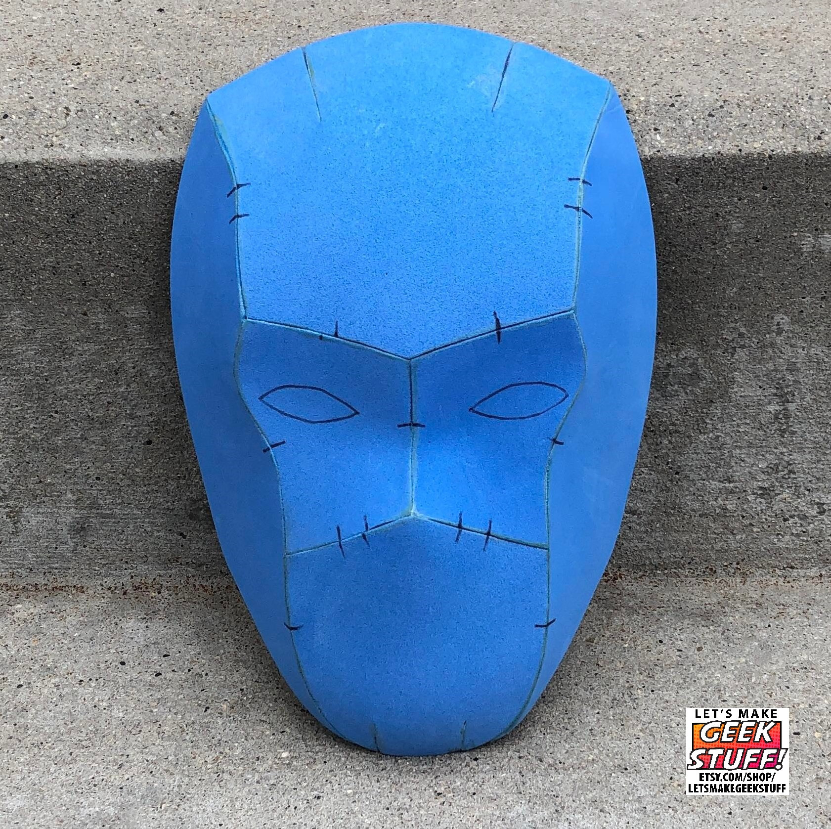 Three Basic Foam Mask Digital Patterns: Heart, Square, & Oval - Etsy