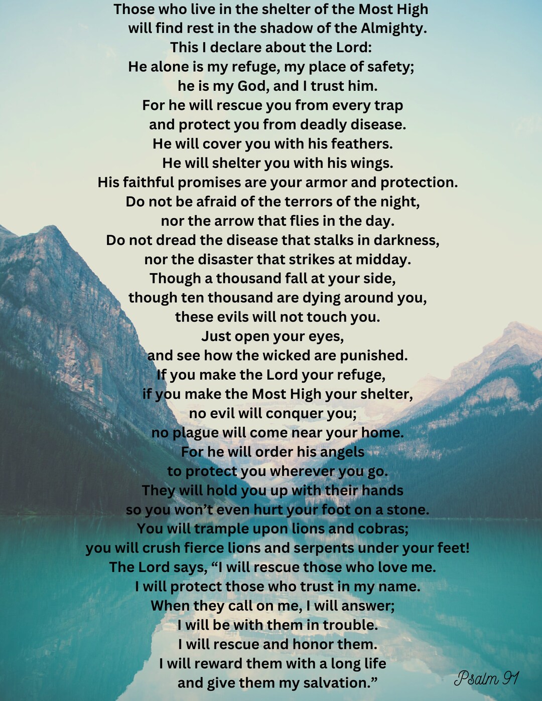 Psalm 91 Etsy psalm-91-etsy