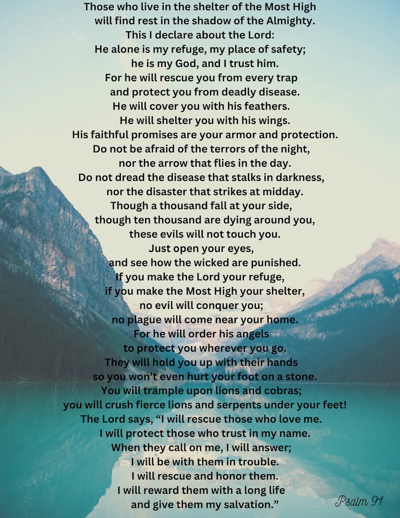 Psalm 91 - Etsy