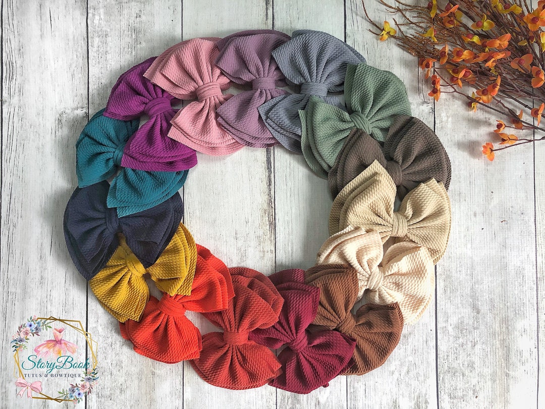 Fall Stacked Big Bow Headwraps, Fall Hair Bow, Fall Headband, Fall Bow ...