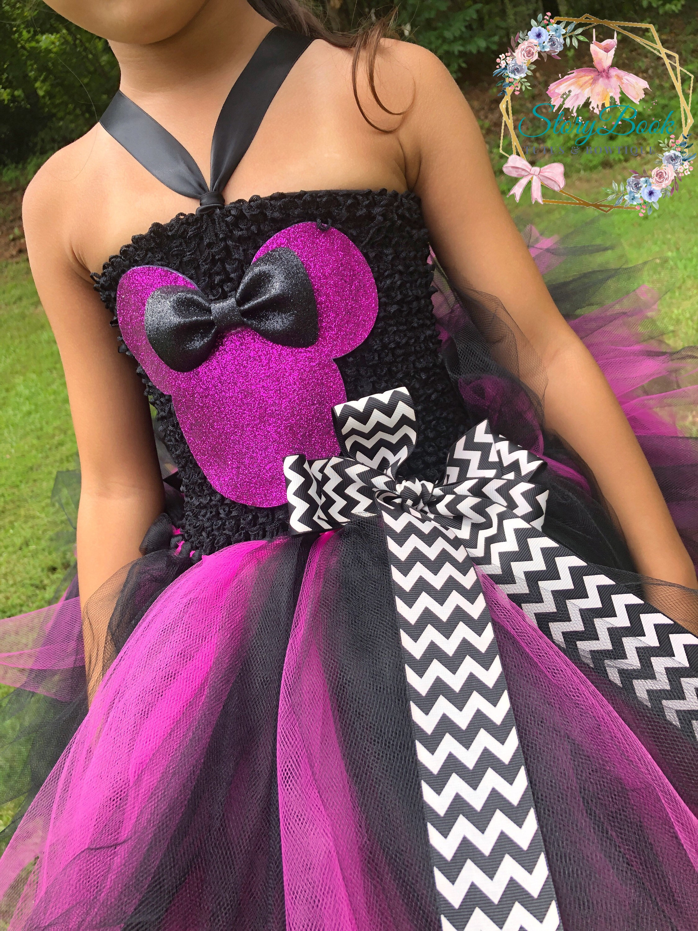 Vampire Mouse Costume Girls Halloween Costume Minnie Mouse - Etsy