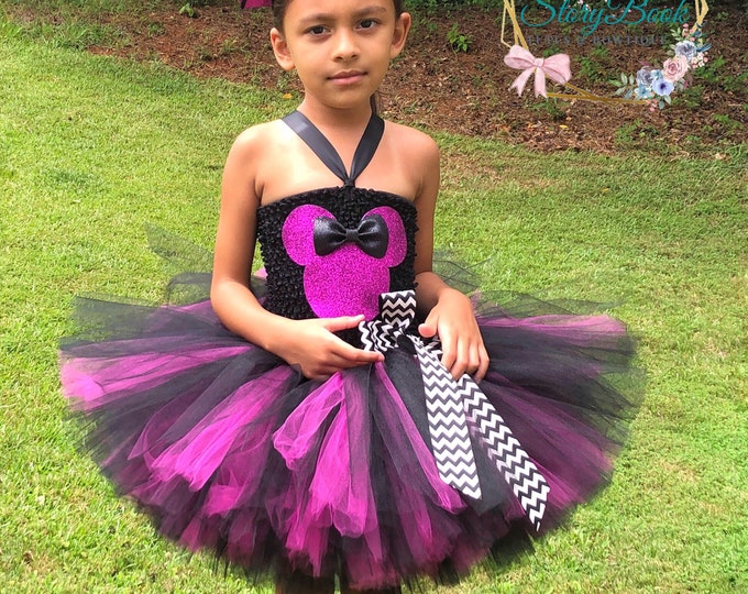 Vampire Mouse Costume, Girls Halloween Costume, Minnie Mouse Costume ...