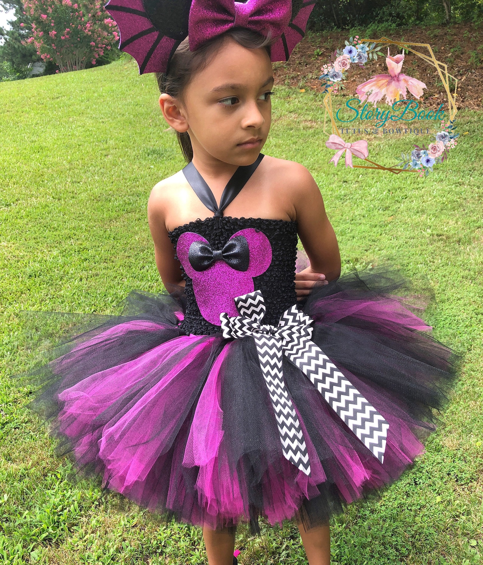 Vampire Mouse Costume Girls Halloween Costume Minnie Mouse - Etsy